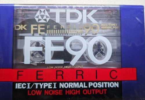 Аудиокассета запечатанная TDK FE 90