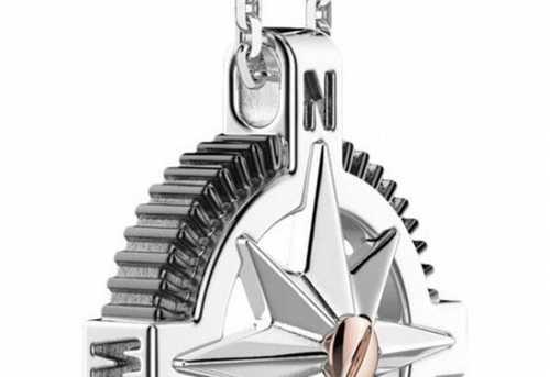Серебряное колье Zancan с подвеской вставка золото