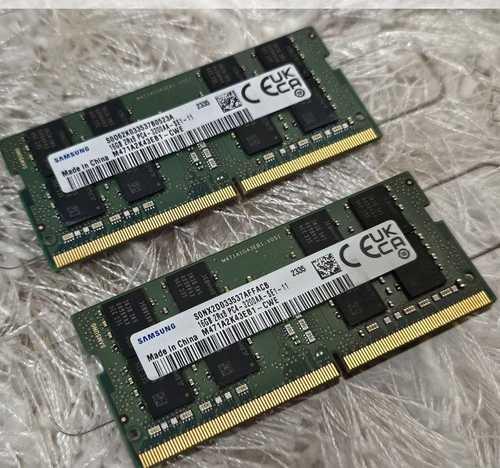 Samsung sodimm DDR4 32Gb (2x16Gb) 3200мгц (Новые)