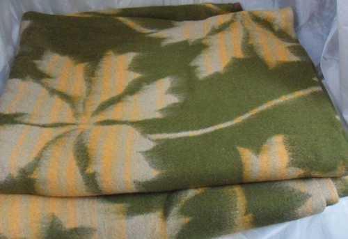 Одеяло- покрывало шерстяное времён СССР. 195 х 150