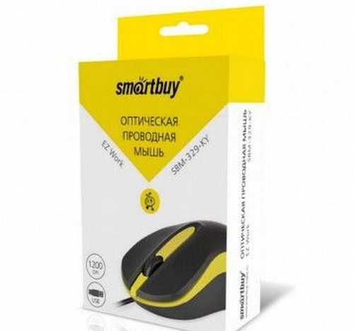 Мышь проводная Smartbuy ONE 329 Black Yellow