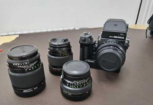 Bronica etrsi +4объектива, в идеале