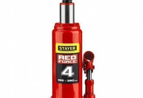 Домкрат бутылочный Stayer RED force 4т 195-380мм