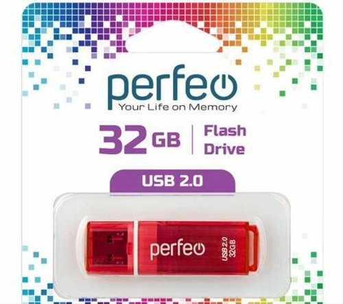 Флэшка 32Gb USB 2.0 прозрачная PF-C13R032