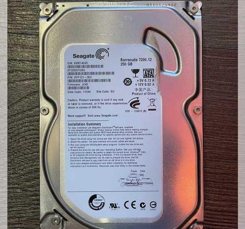 Жесткий диск 250гб (SATA HDD 3.5)