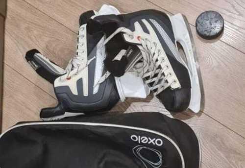 Коньки хоккейные oxelo 40 размер