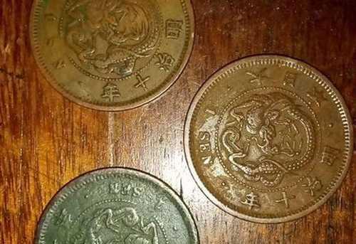Монеты Японии.1 сен.Обмен