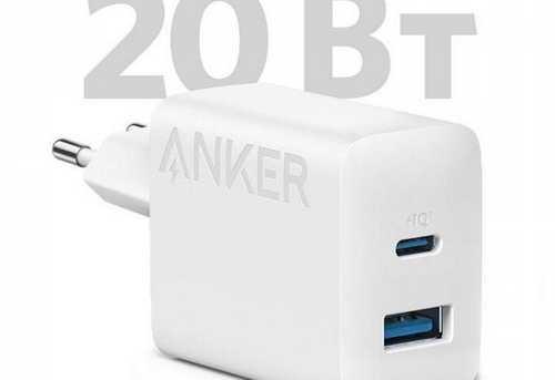 Сзу Anker 312 20W A2348 White USB-A + USB-C