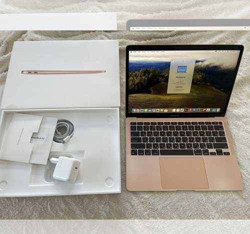 Apple macbook Air 13 m1 gold (комплект)