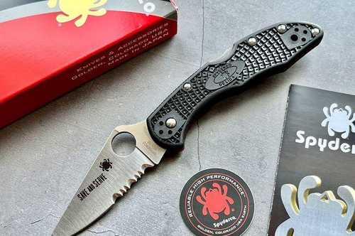 Нож складной Spyderco SC11fpsbkrd Delica, Red Line