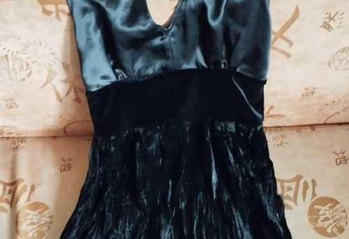 Платье чёрное с открытой спиной