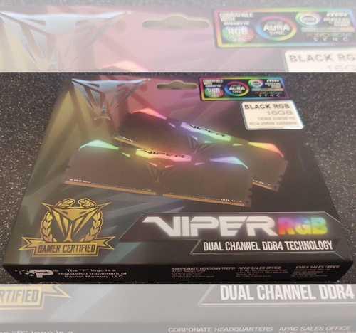 Продаю оперативную память 16gb 3200 Viper rgb