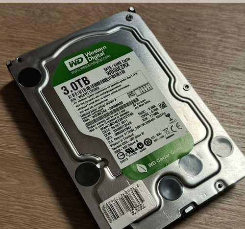 Жесткий диск HDD WD Green 3Tb