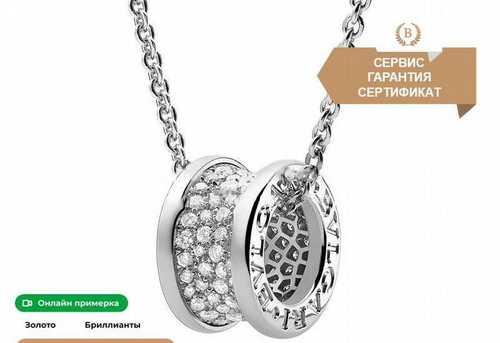 Колье Bvlgari B.zero1 с подвеской на цепочке, бело
