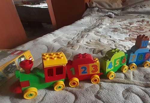 Lego duplo поезд с цифрами