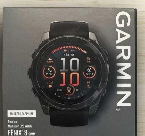 Garmin Fenix 8 51mm Amoled Sapphire Titanium