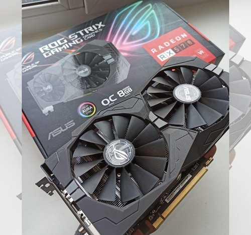 Видеокарта Asus Rog Strix RX 570 - 8Gb