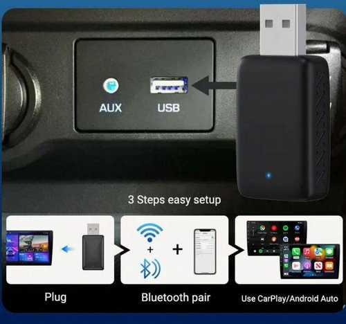 Usb CarPlay Android auto беспроводной