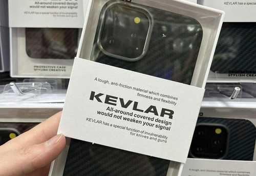 Чехол Kevlar на iPhone 12 pro max черный