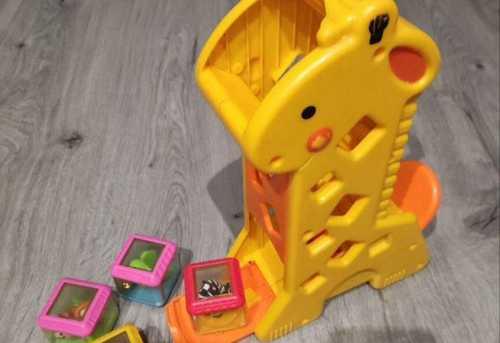 Развивающая детская игрушка жираф