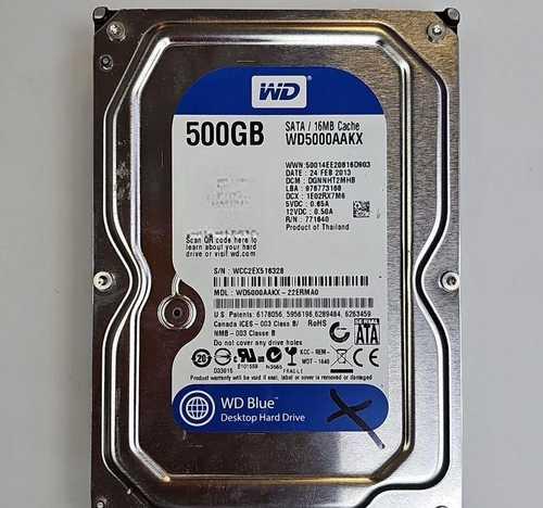 С нестабильными секторами HDD 500 гб для пк