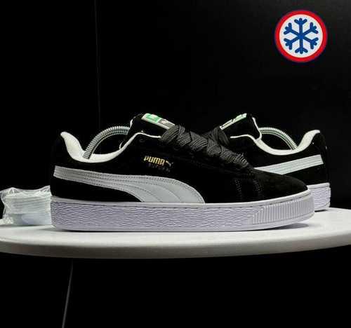 Кроссовки зимние Puma Suede XL green label