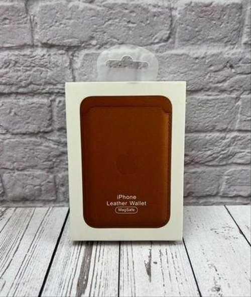 Картхолдер MagSafe для iPhone коричневый светлый