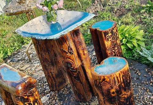 Садовая мебель из массива дерева Эпоксидной смолы