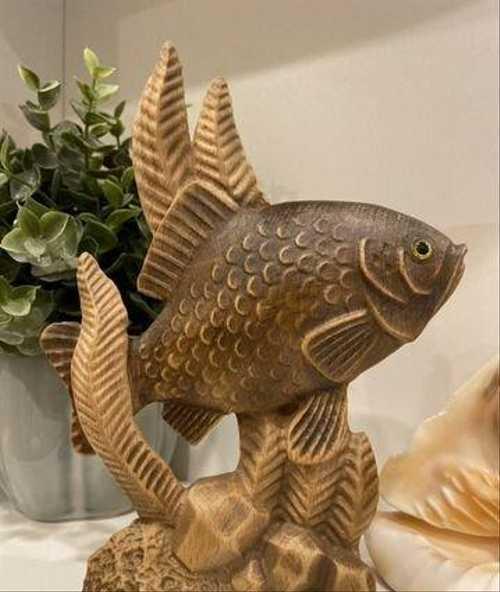 Деревянная статуэтка «Рыбка»