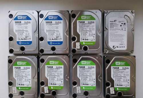 HDD 750gb, 500gb Western Digital, Seagate