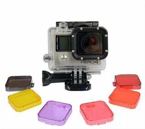 Красный подводный фильтр GoPro Hero 3