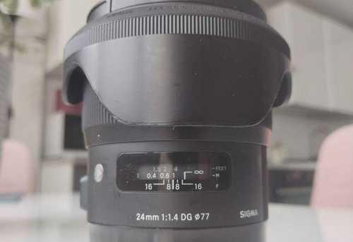 Sigma 24mm 1 4 art canon EF