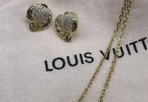Комплект серьги и подвеска Louis Vuitton