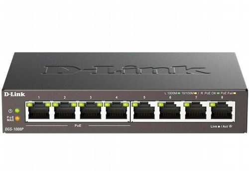 D-Link DL-DGS-1008P/F1A коммутатор poe