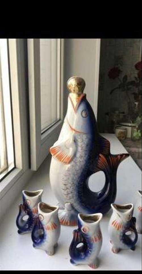 Фарфоровые статуэтки СССР Рыбы