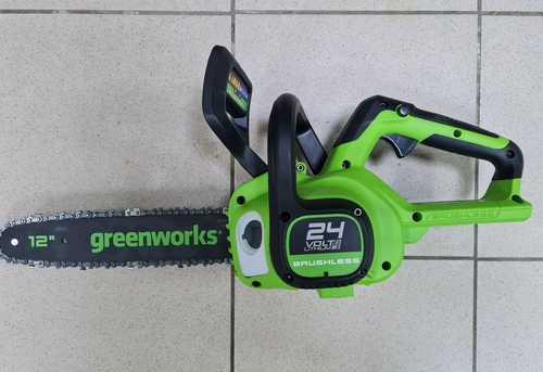 Пила цепная аккумуляторная Greenworks GD24CS30 бес