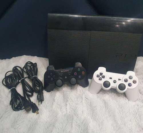 Sony ps3 super slim 500gb (прошитая, много игр)