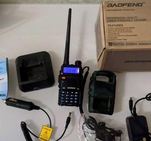 Рация Baofeng UV-5R с зарядкой от авто