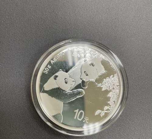 Серебряная монета Панда 2023г