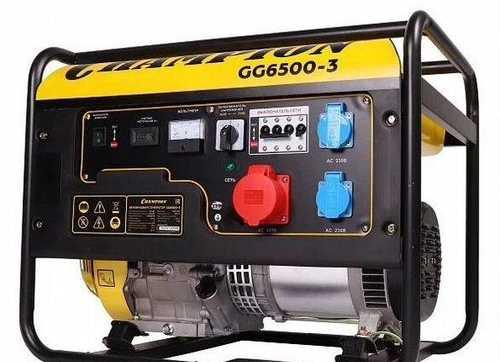 Генератор бензиновый champion GG6500-3