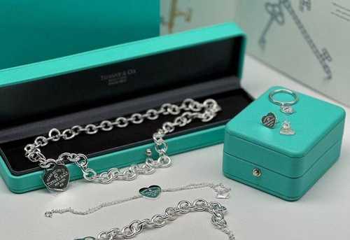 Колье,браслет,серьги,кольцо Tiffany&co
