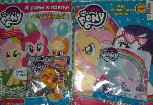 My little pony набор из 2х журналов с фигурками