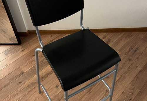 Барный стул IKEA. Черный высокий стул