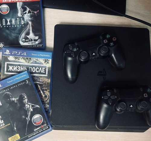 Sony playstation 4 slim 1tb с играми