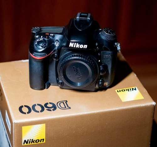 Фотоаппарат Nikon D600 body пробег 122к