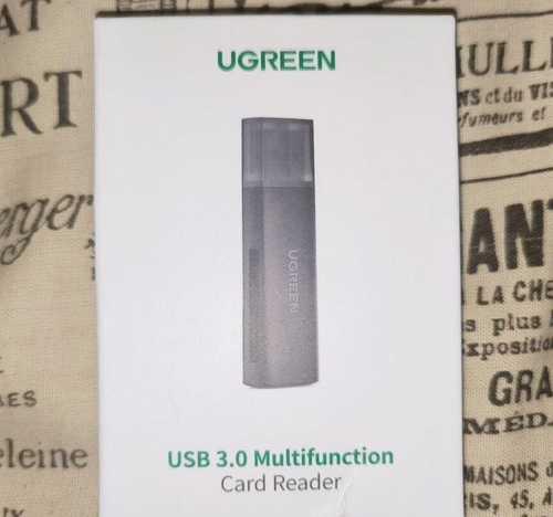 Картридер Ugreen 60722 USB 3.0 для SD, MicroSD, TF