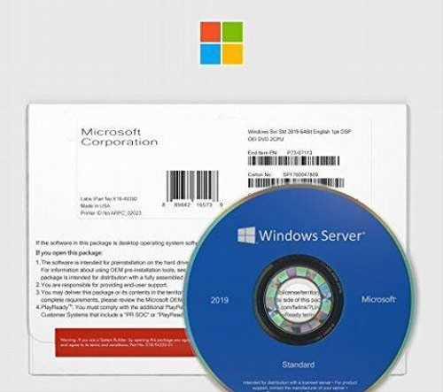 Windows Server 2019 Standard конверт