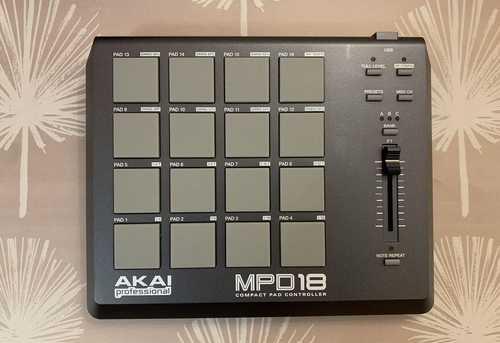 Akai mpd-18, midi - контроллер