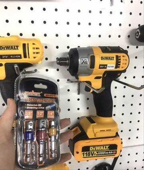Акб Гайковерт DeWalt 290hn и набор переходников