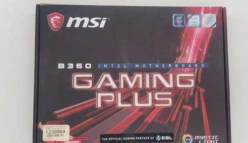 MSI B360 gaming plus Сокет 1151v2